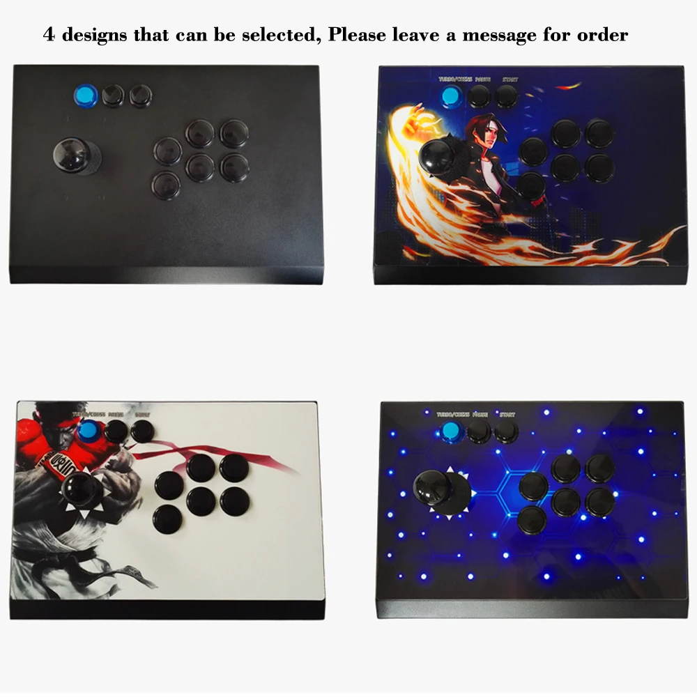 The upgrade board 4018 in 1 arcade rocker duble joystick family console ...