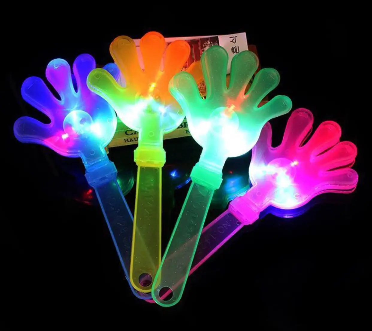 1000pcs Flashing Hand Clapper Led Light Palm Slap Night Party Glowing ...