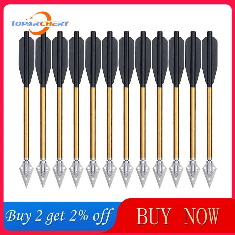 Aluminum Arrow Pistol Crossbow Bolts Shooting Arrows Hunt Tools G ...