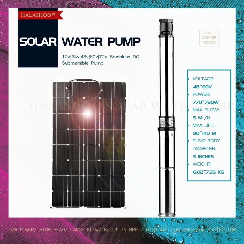 1hp Solar BLDC Submersible Pump(Made In India), 51% OFF