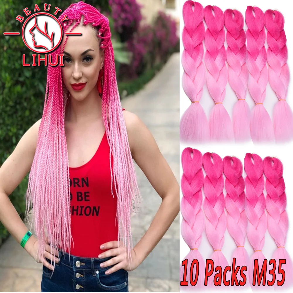 Red Jumbo Box Braids
