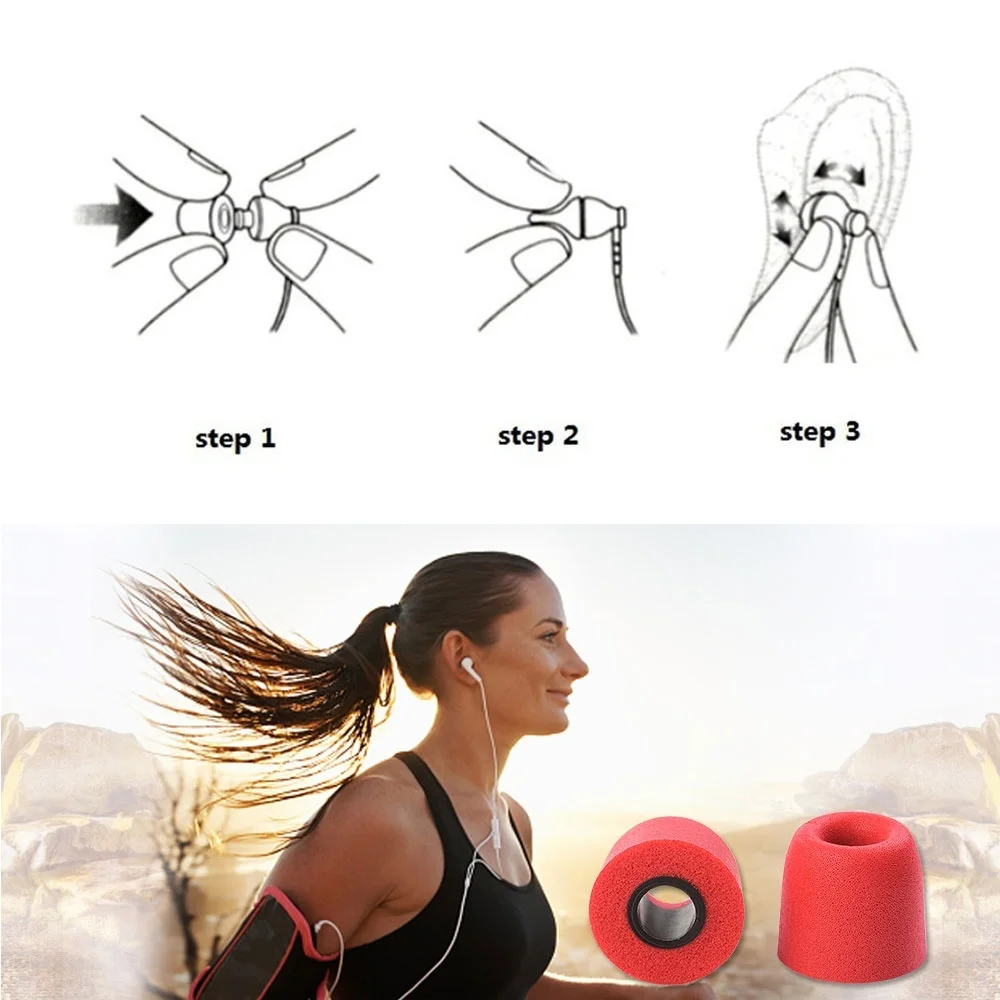 1 пара наушников наконечники сабвуфер Пена Губка амбушюры для наушников ...