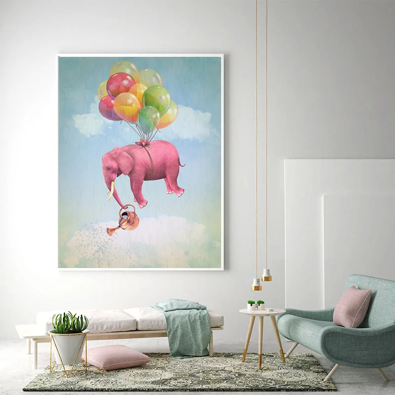 Flying Pink Elephant