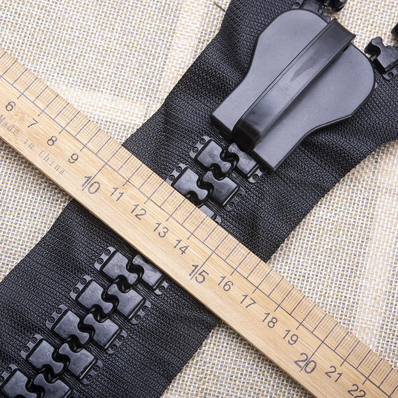 Black Plastic Zipper