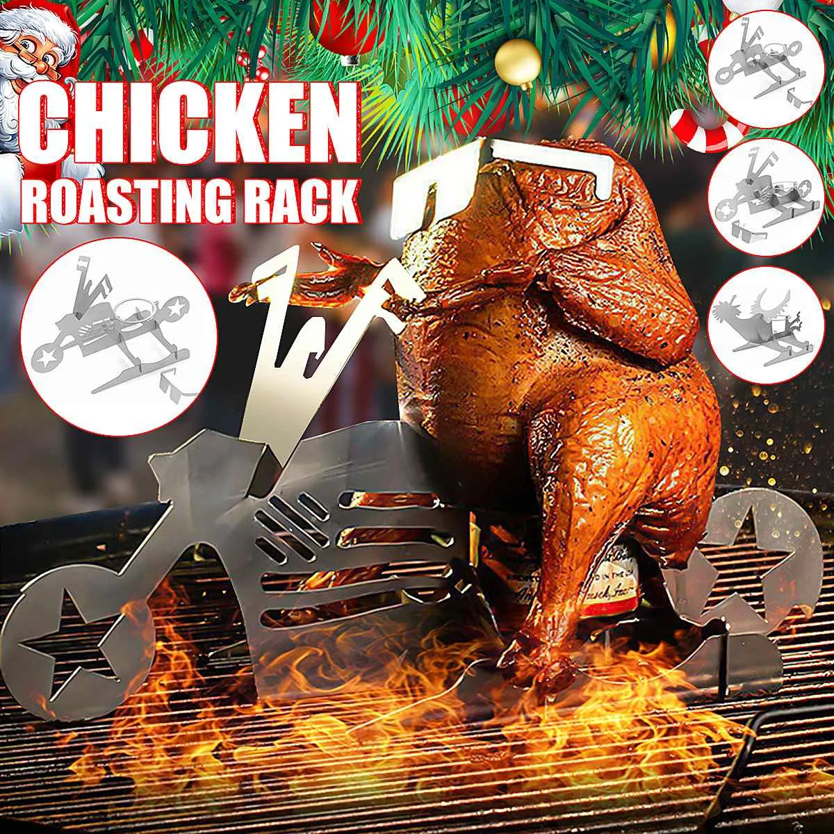 Stainless Steel Roaster Rack Stand | Stainless Steel Chicken Stand ...
