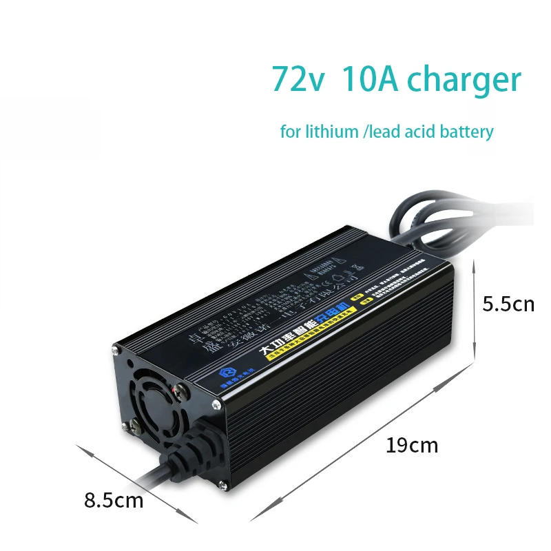 72v 10a Charger 87.6v 10a Lifepo4 84v 10a Li Ion 21s 88.2v Smart ...