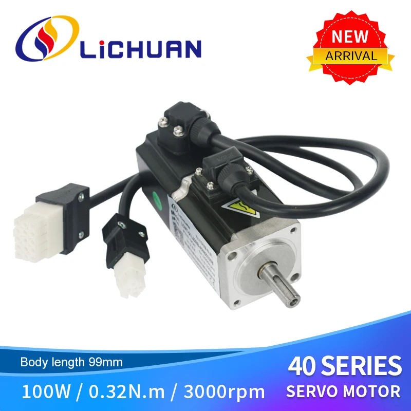 Lichuan 220v Single Phase Or 3 Phase 100w 0.32n.m Ac Servo Motor - Ac ...