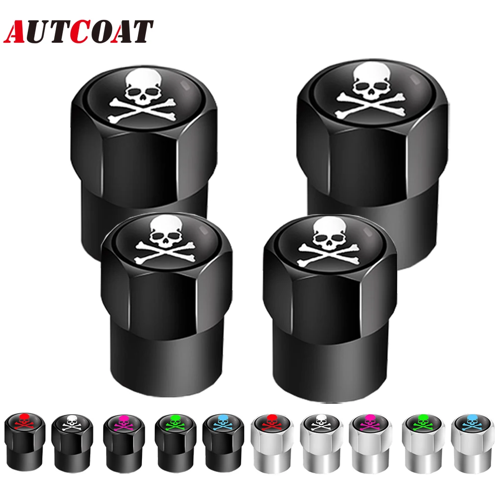 AUTCOAT-4Pcs-Valve-Stem-Cap-Aluminum-with-Rubber-Ring-Tire-Wheel-Rim ...