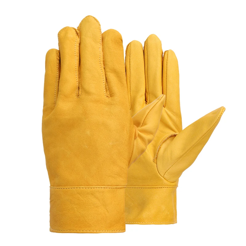 QIANGLEAF-MOTO-Bike-Riding-Yellow-Work-Driver-Gloves-Gardening ...