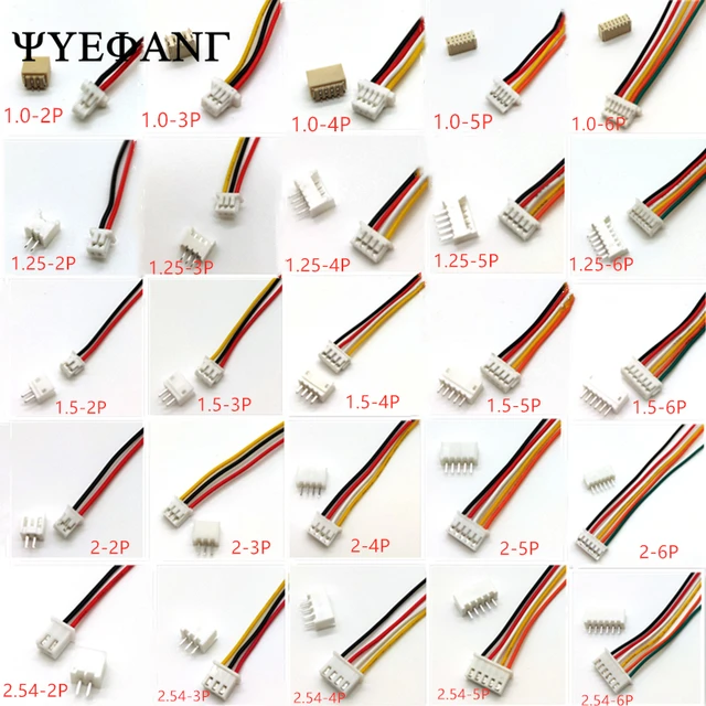 10 Sets Sh Jst Zh Ph Xh 2pin /3/4/5/6/7/8/10p Male Female, 43% OFF