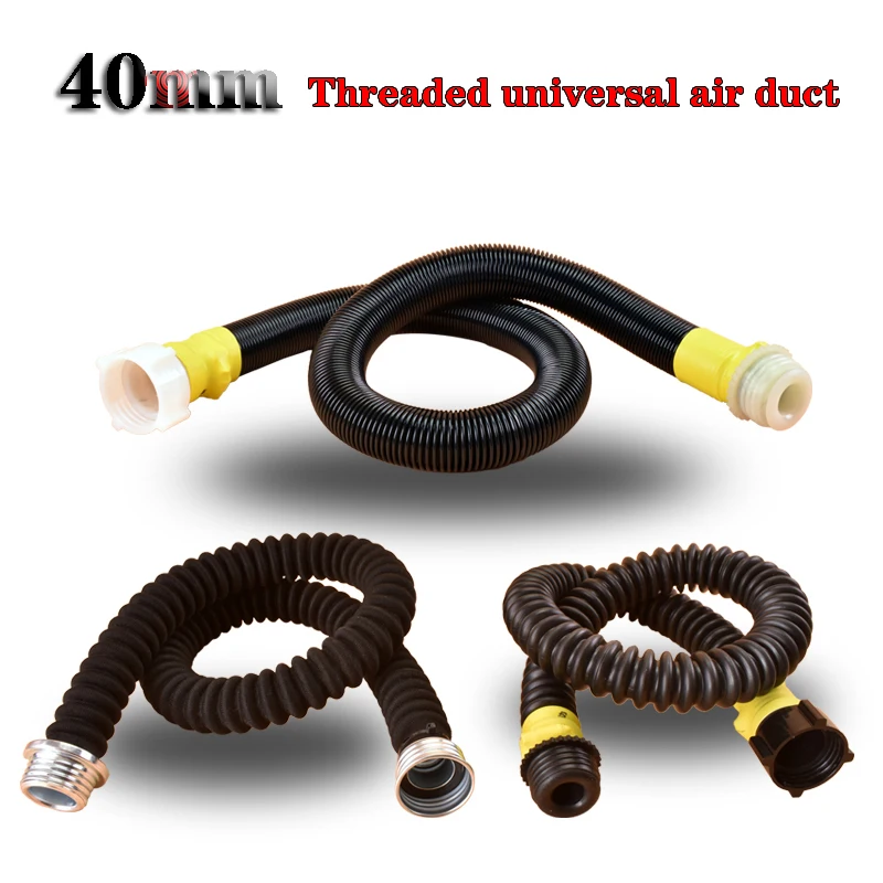 new 40mm Gas mask filter Breathing tube length 0.65/1/1.3m Universal ...