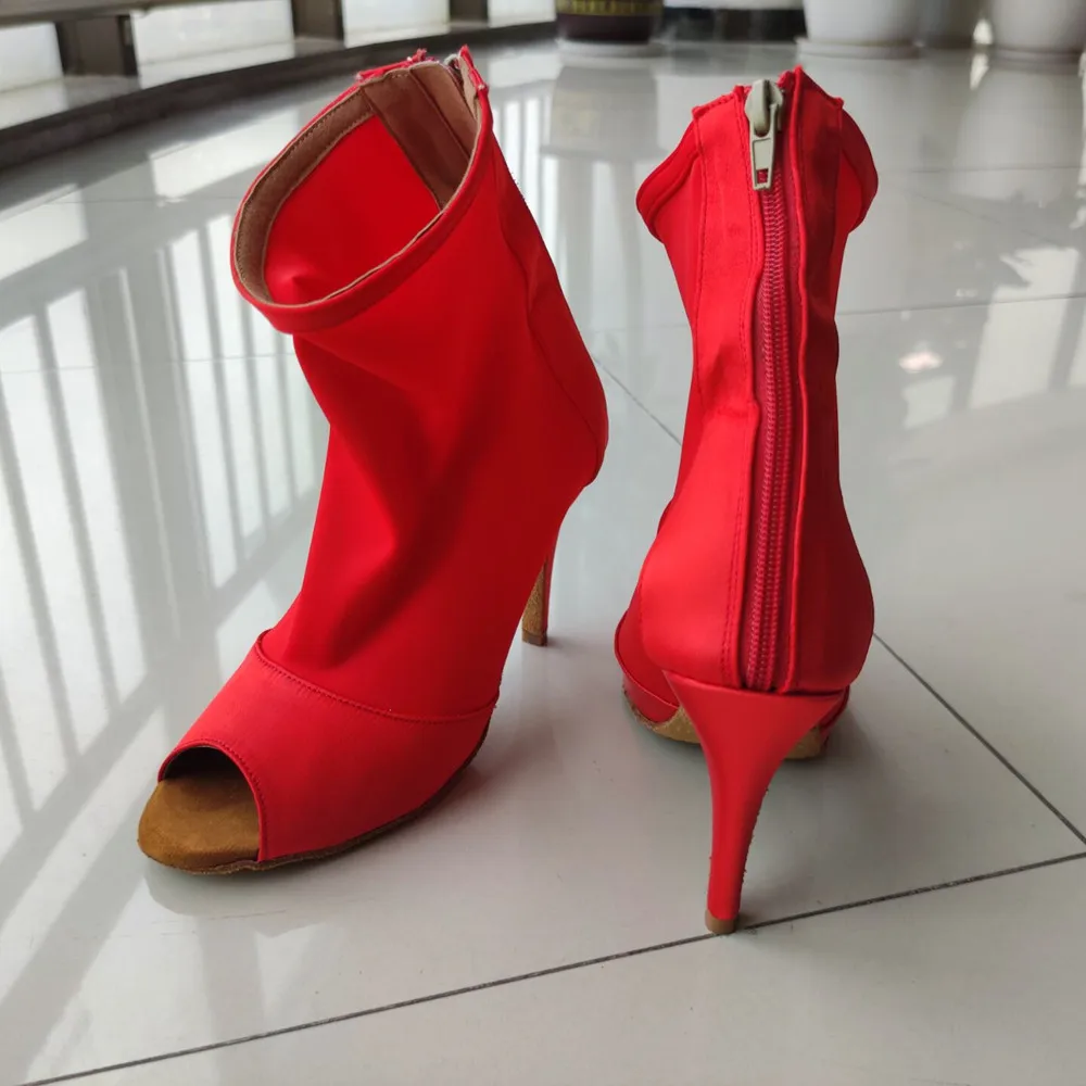 Evkoodance-Professional-Party-Dance-Boots-Ladys-High-Red-Sexy-Salsa ...