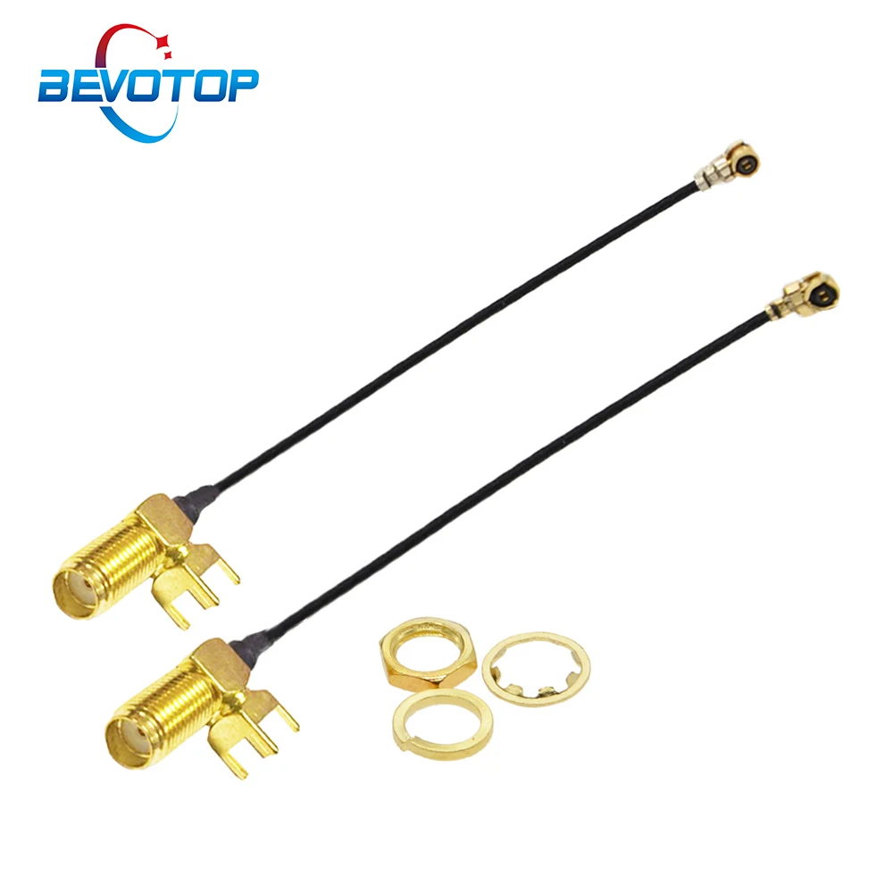 Cable IPEX SMA hembra PCB montaje de Panel a u.FL IPX IPEX1 / IPEX4 ...