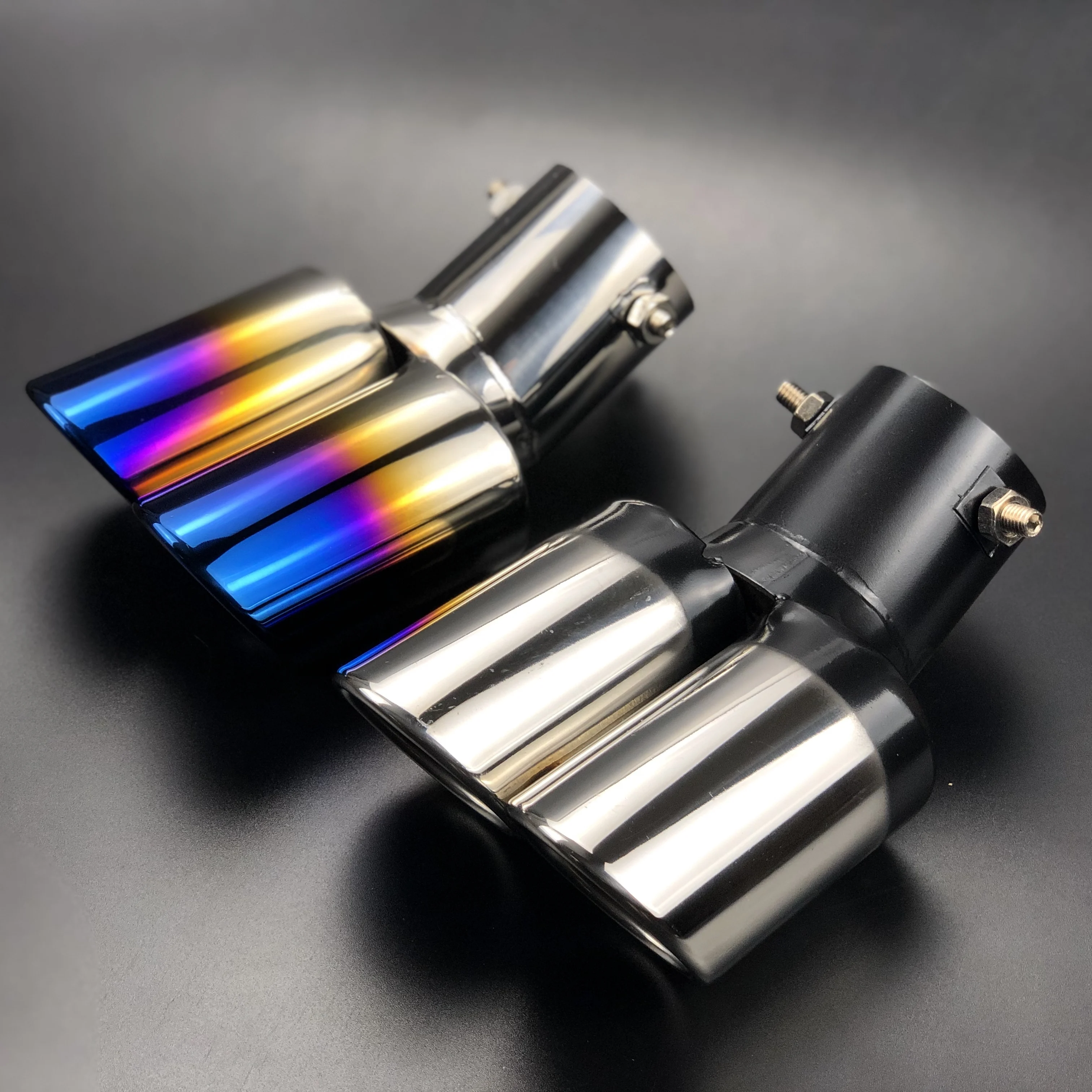 Car-styling-Exhaust-Rear-Muffler-Stainless-Steel-Rear-Tail-Exhaust ...