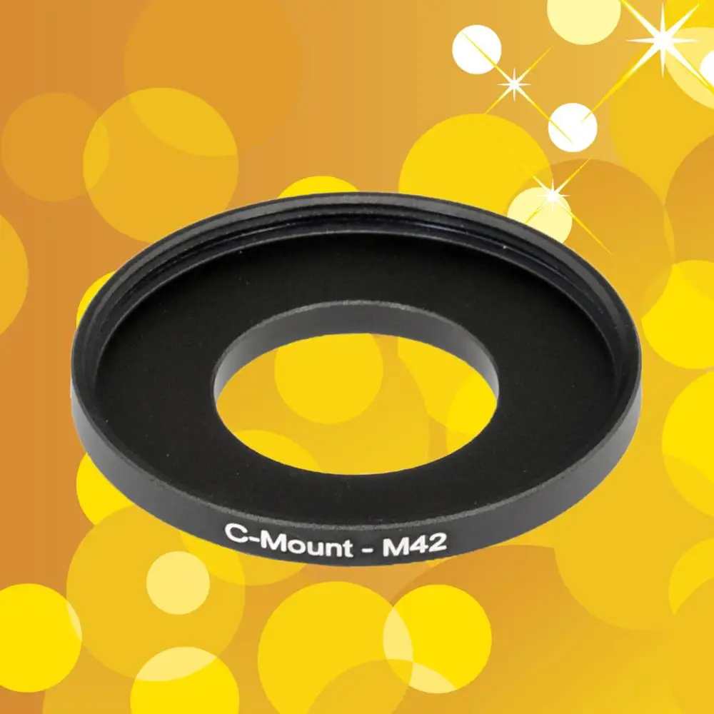 C Mount (25mm 0.75mm thread pitch) to M42 (42mm 1mm thread pitch) C ...