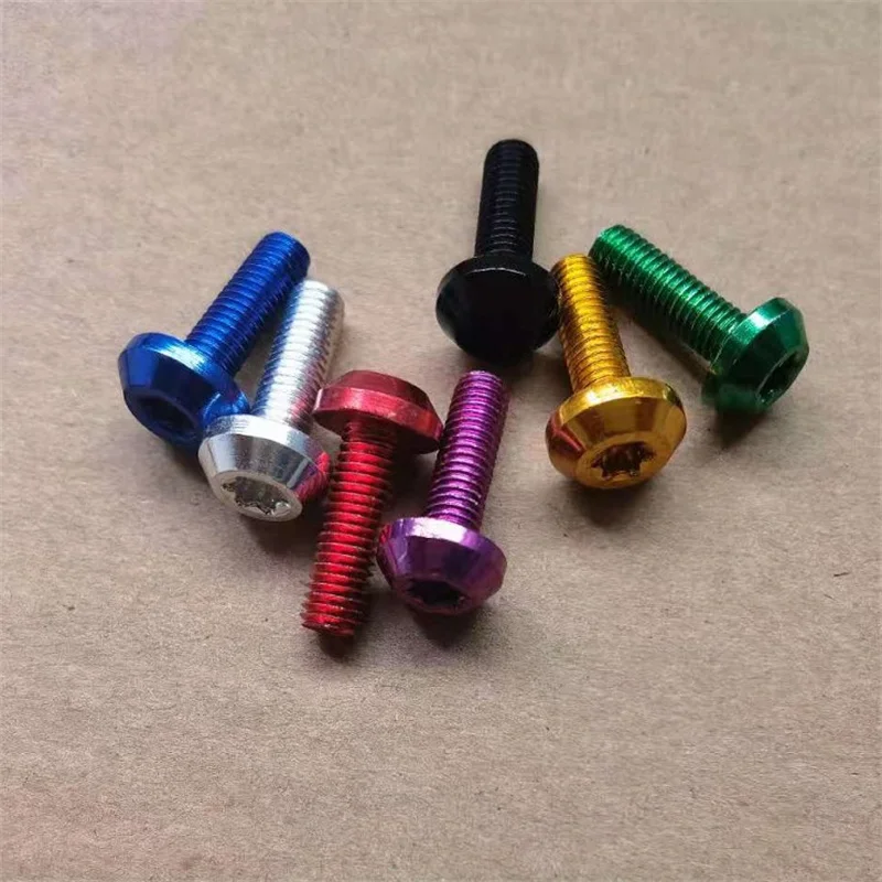 VIS,gloden-m5x16--Vis Allen à tête ronde torx en aluminium coloré m5 m6 ...