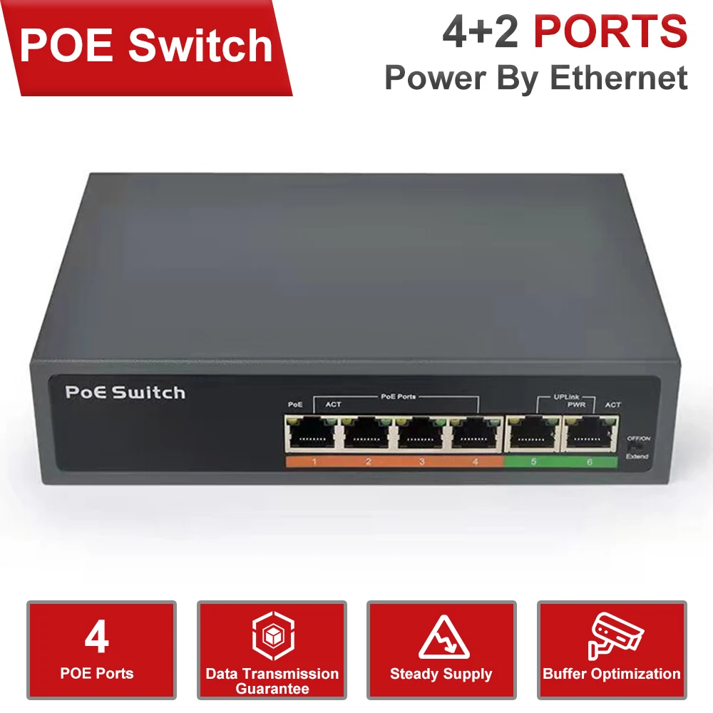 Professional-2-4-Ports-10-100Mbps-Mini-PoE-Switch-48V-1A-Power-over ...
