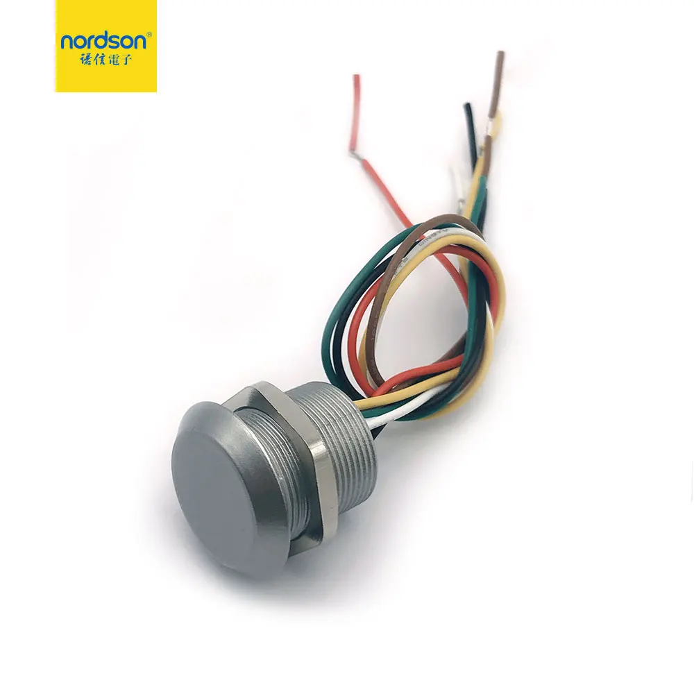 Nordson Mini RFID Proximity IC Card Reader Metel IP68 Waterproof 13.56 MHz Card Reader Wiegand26 ...