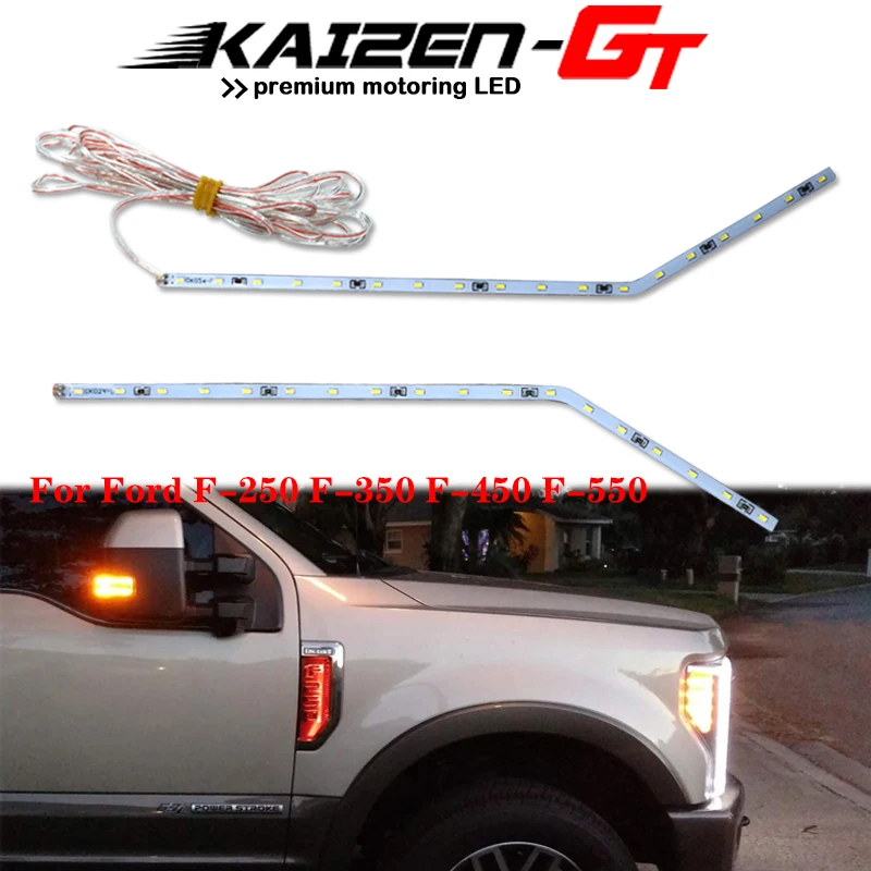 Red/White/Blue/Ice blue LED Side Fender Emblem Illumination Lighting ...