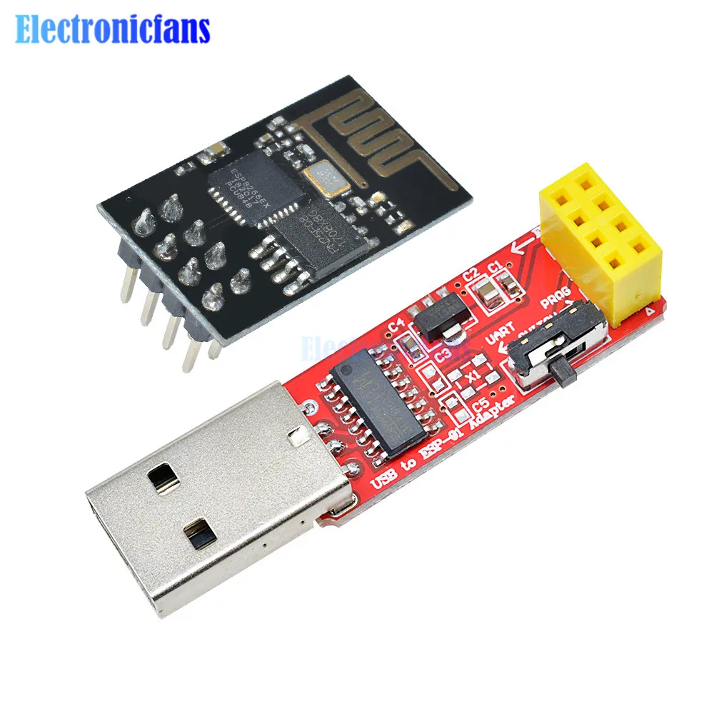 Módulo De Placa De Desenvolvimento Usb Para Esp8266 Serial Drive Esp01 ...
