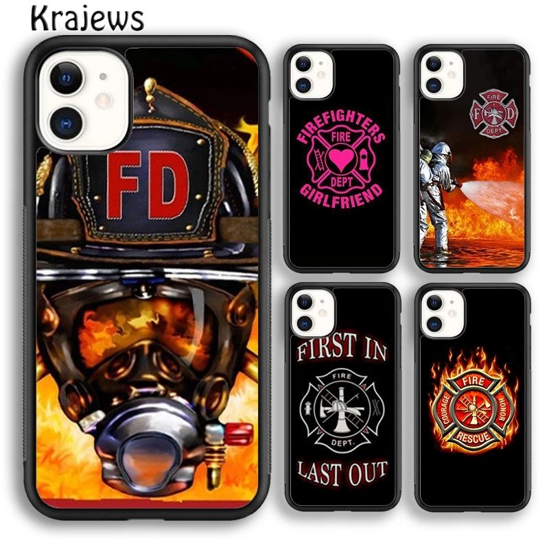 Krajews Firefighter Fireman Logo Symbol Phone Case For Iphone 14 5 6s 7 ...