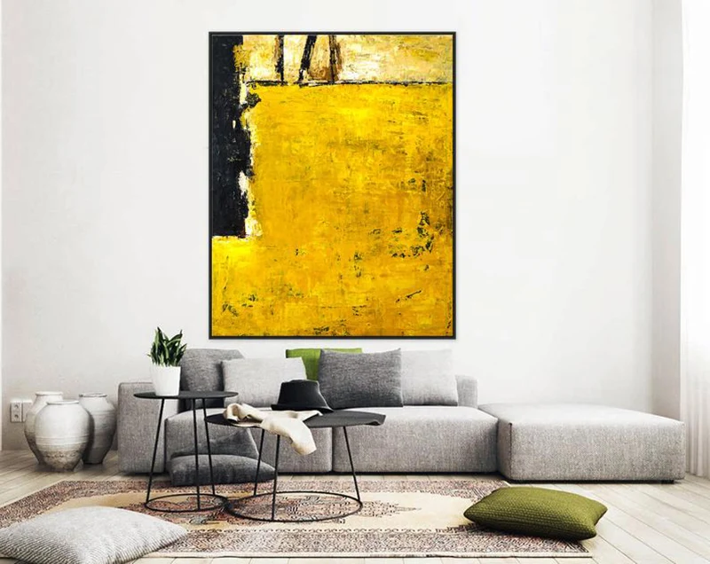 Art & Collectibles Oil Minimal Expressionism Modern Painting Wall Art ...