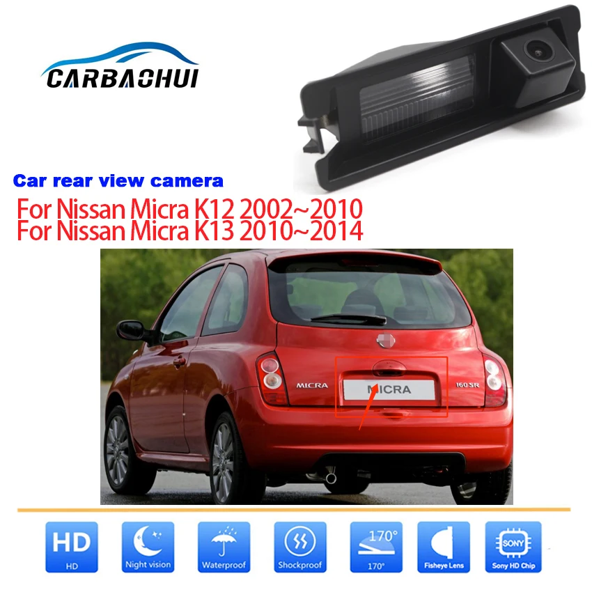 Car Rear View Back Up Reverse Parking Camera For Nissan Micra K12 K13 ...