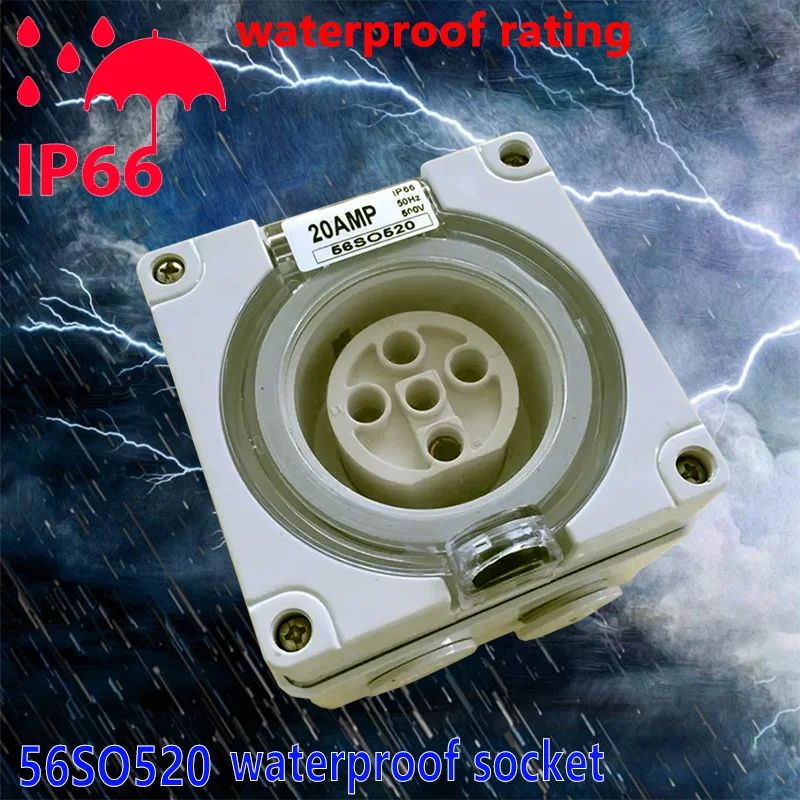 Outdoor-Waterproof-Socket-Outdoor-Garden-lawn-Socket-Industrial ...