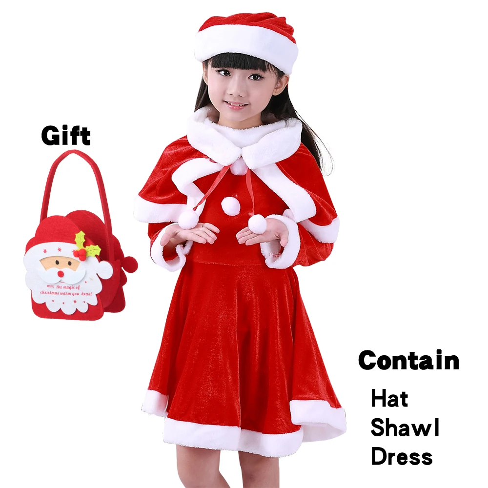 Disfraz de Papá Noel para Navidad, disfraz de Cosplay para niñas y ...