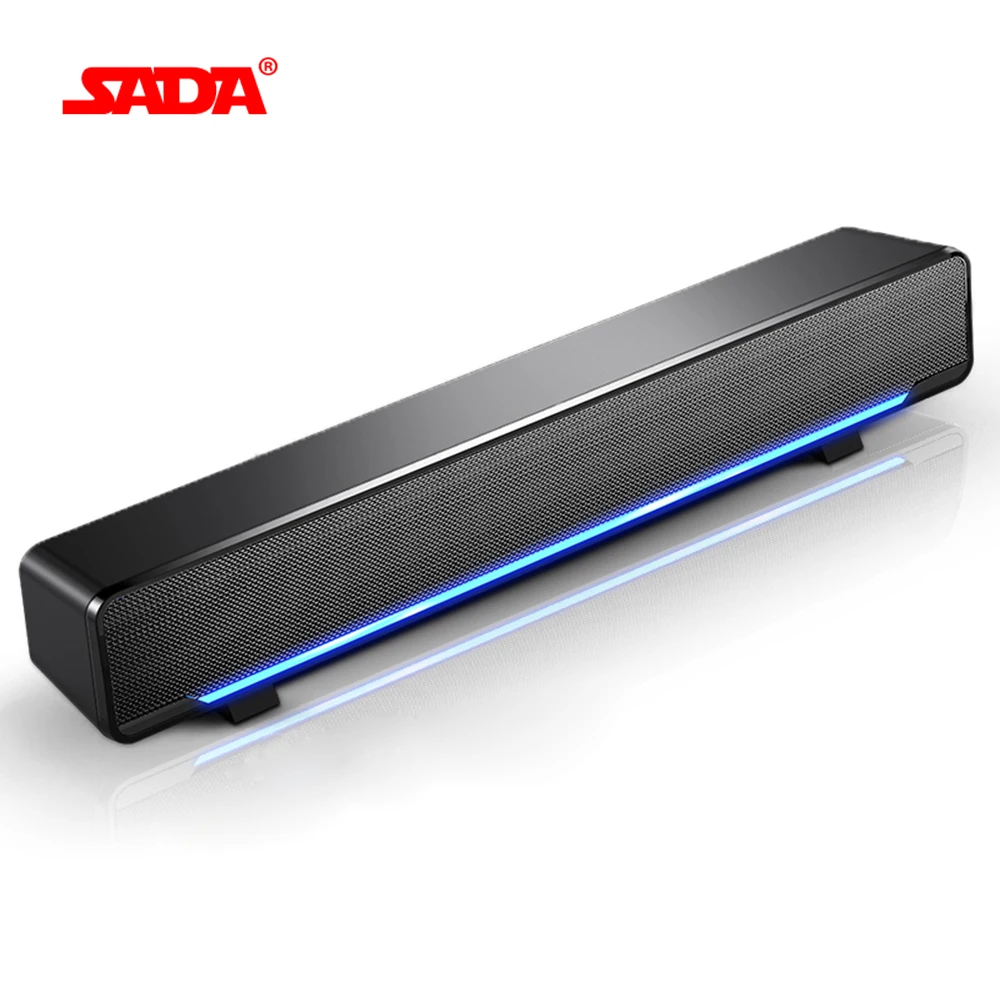 SADA-USB-Wired-Powerful-Computer-Speaker-Bar-Stereo-Subwoofer-Bass ...