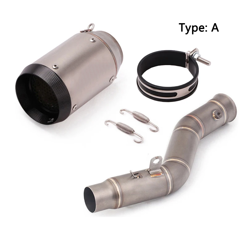 51mm Slip-On Exhaust Pipe Middle Link Pipe for Yamaha R1 YZF-R1 2009 ...