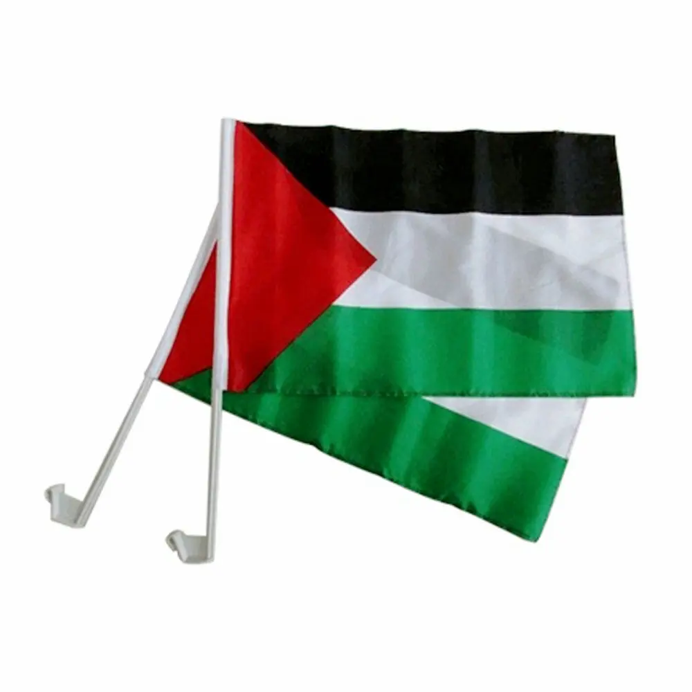 Zwjflagshow 30x45cm 2pcs Palestine Car Flag 12x18inch Ple Window Flag ...