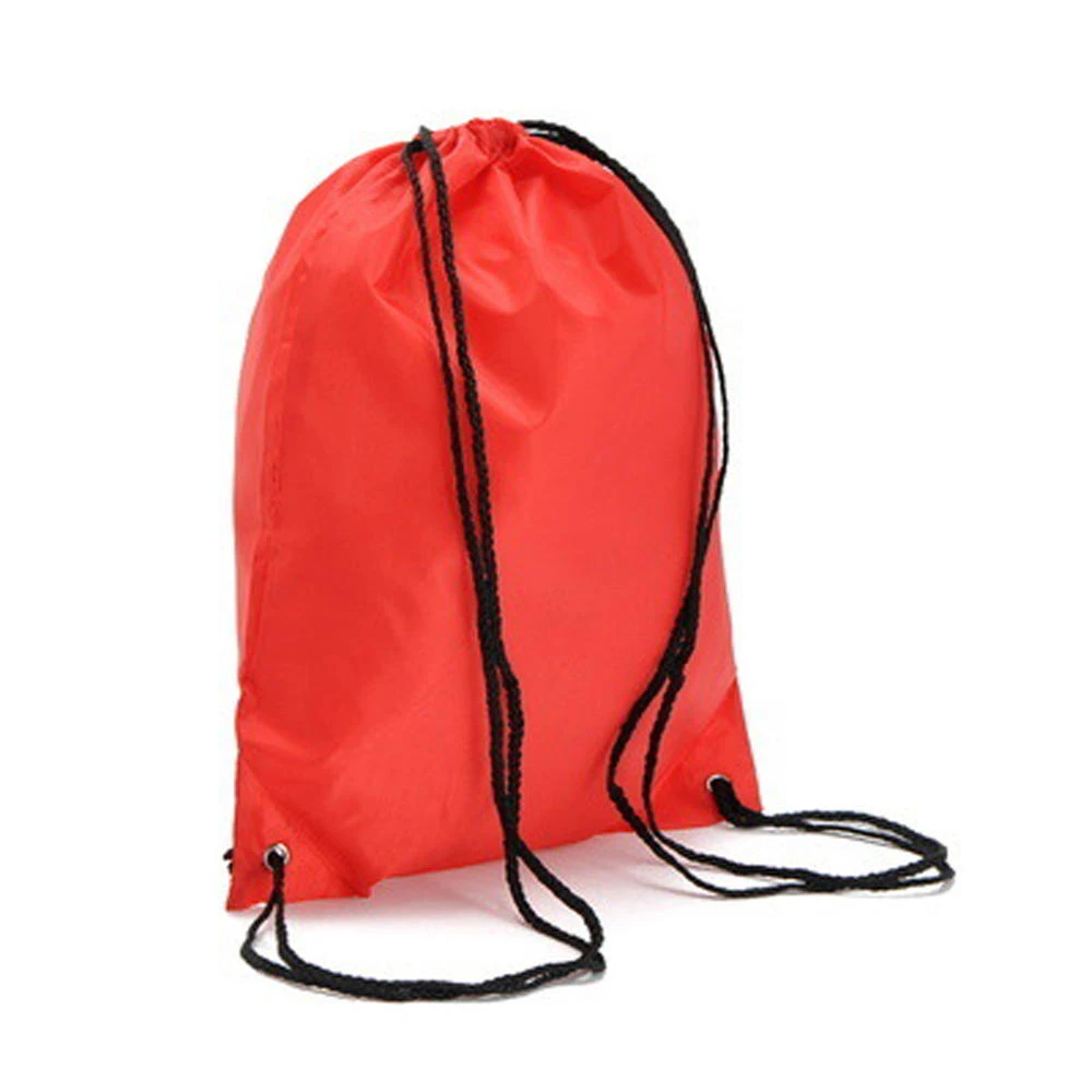 Portable Drawstring Bag Oxford Students Backpack Waterproof Sports ...