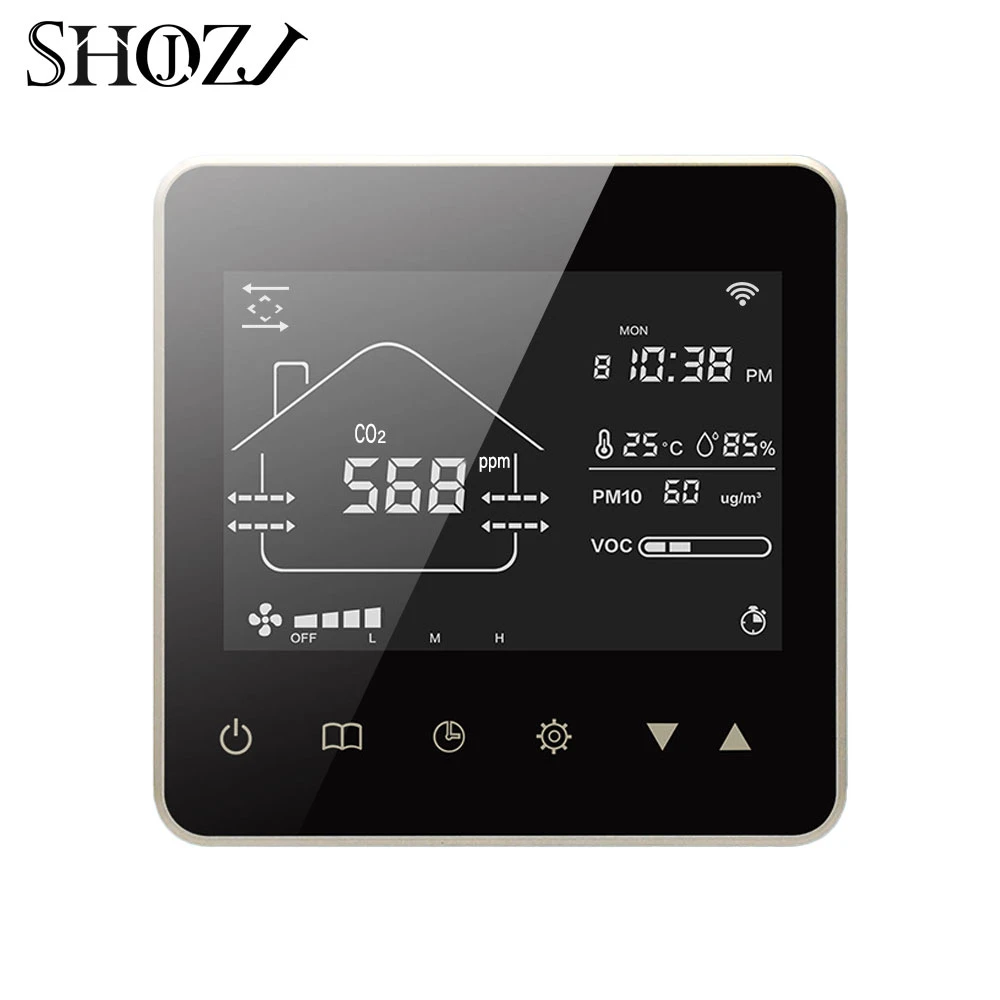 Air Quality Sensor CO2&PM2.5&VOC&temperature&humidity Detector for Wifi ...