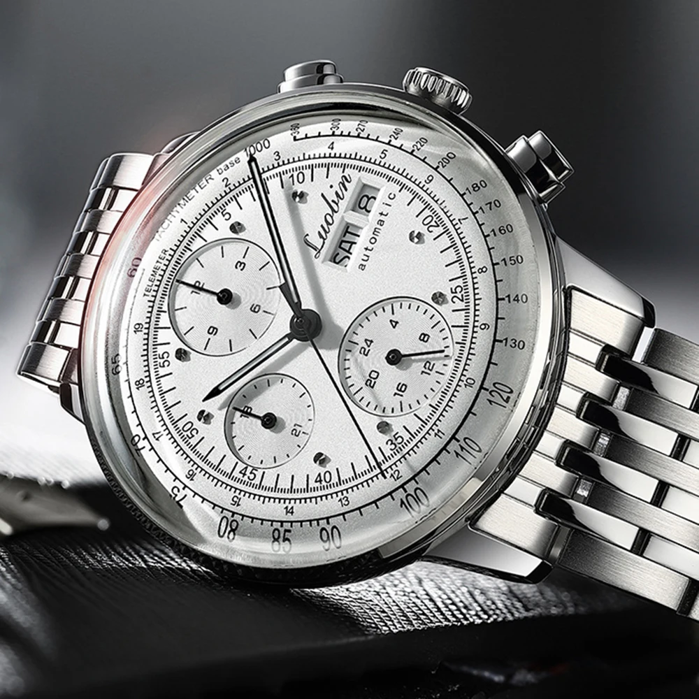 Мужские механические часы Luobin | AliExpress