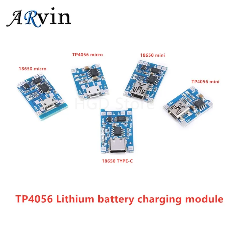 5PCS 5V 1A Micro USB 18650 type-c Lithium Battery Charging Board ...