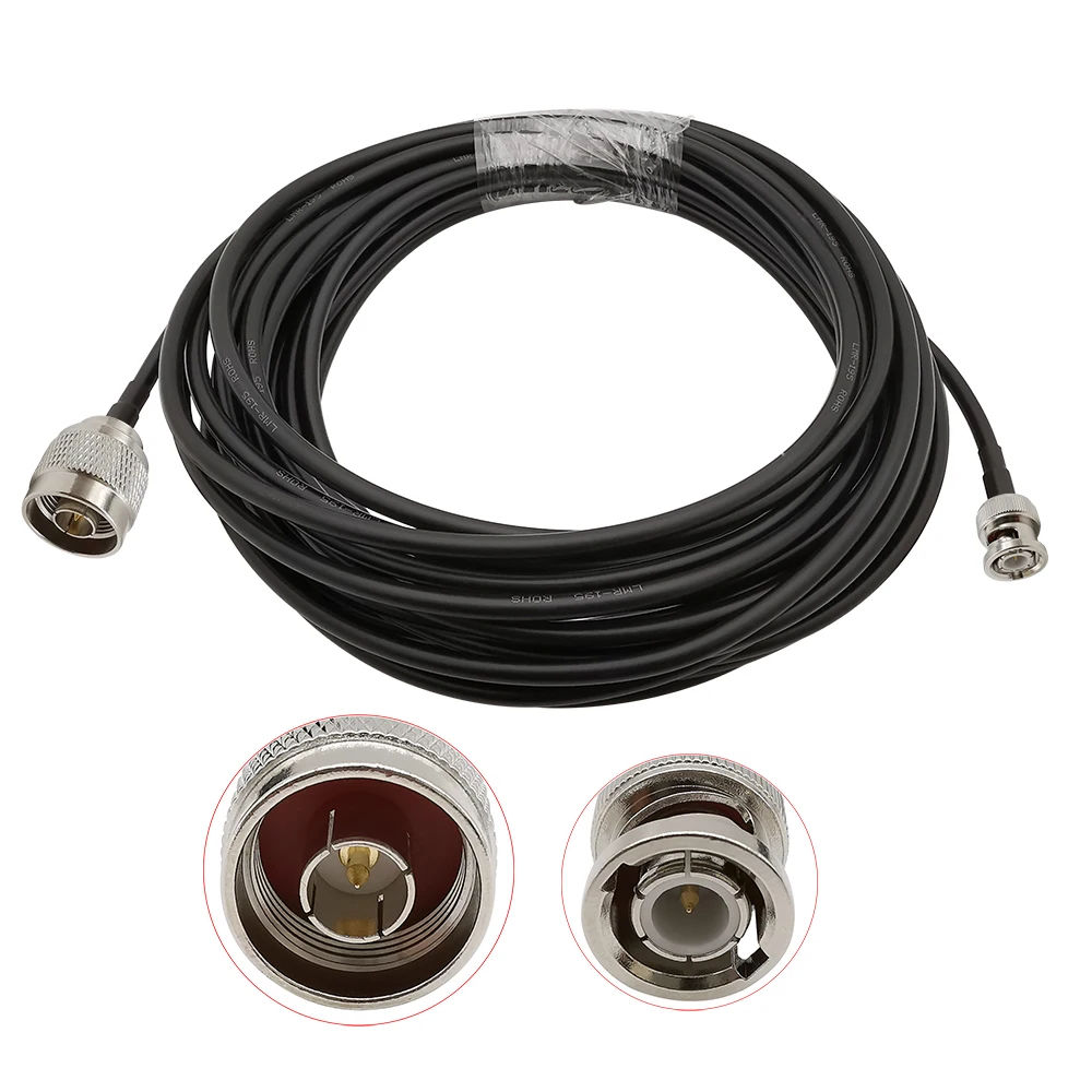 Lmr195 cabo bnc macho plug para n macho plugue rf coaxial conector n ...