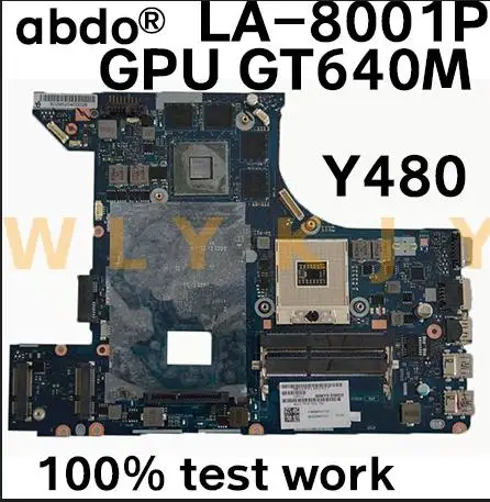LA-8001P for Lenovo Y480N Y480M Y480 notebook motherboard PGA989 HM77 ...