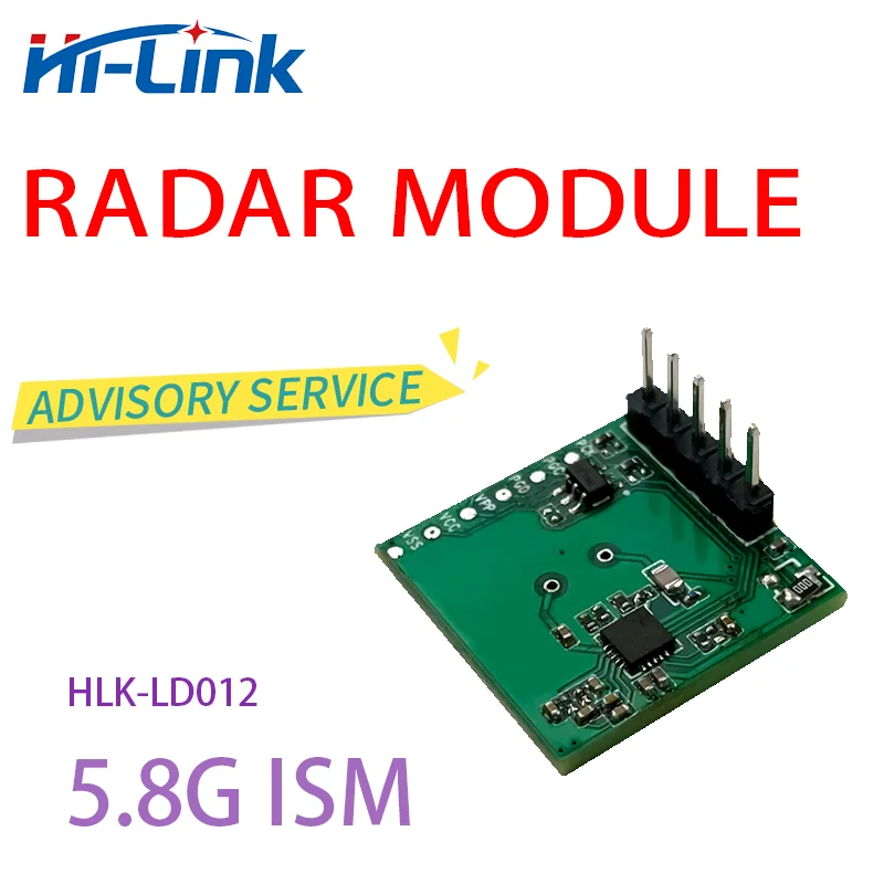 5pcs/lot 5G Radar module Sensing module for Moving object detection HLK ...