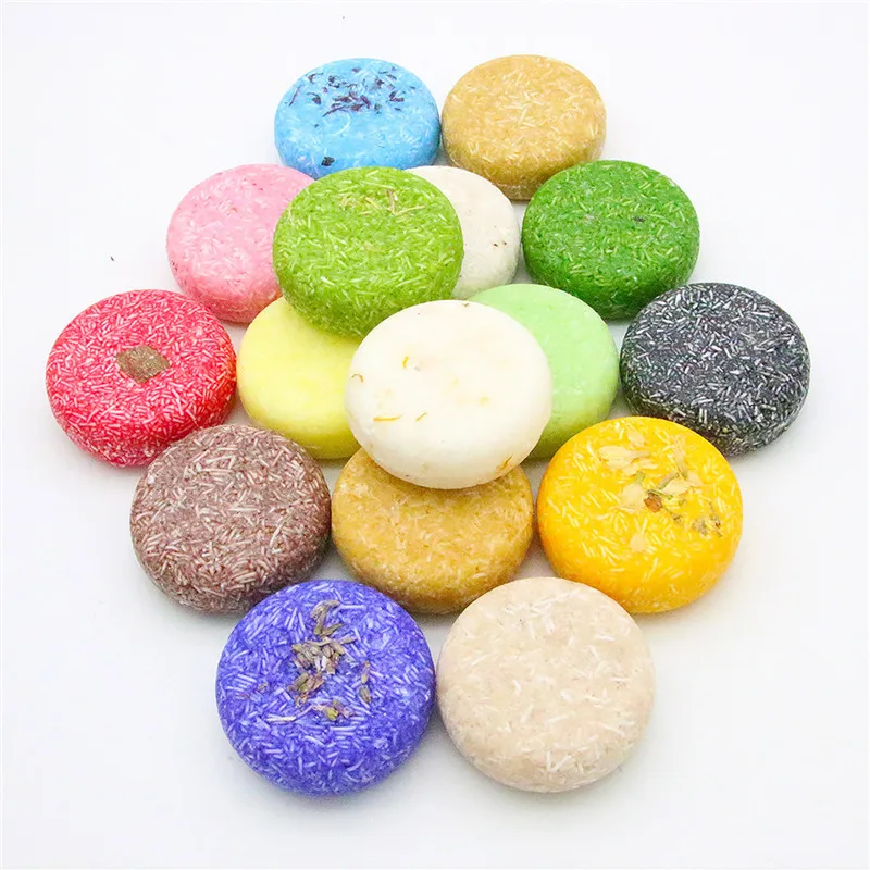 12 Colors Fashion Handmade Hair Shampoo Soap Cold Processed Shampoo Bar ...
