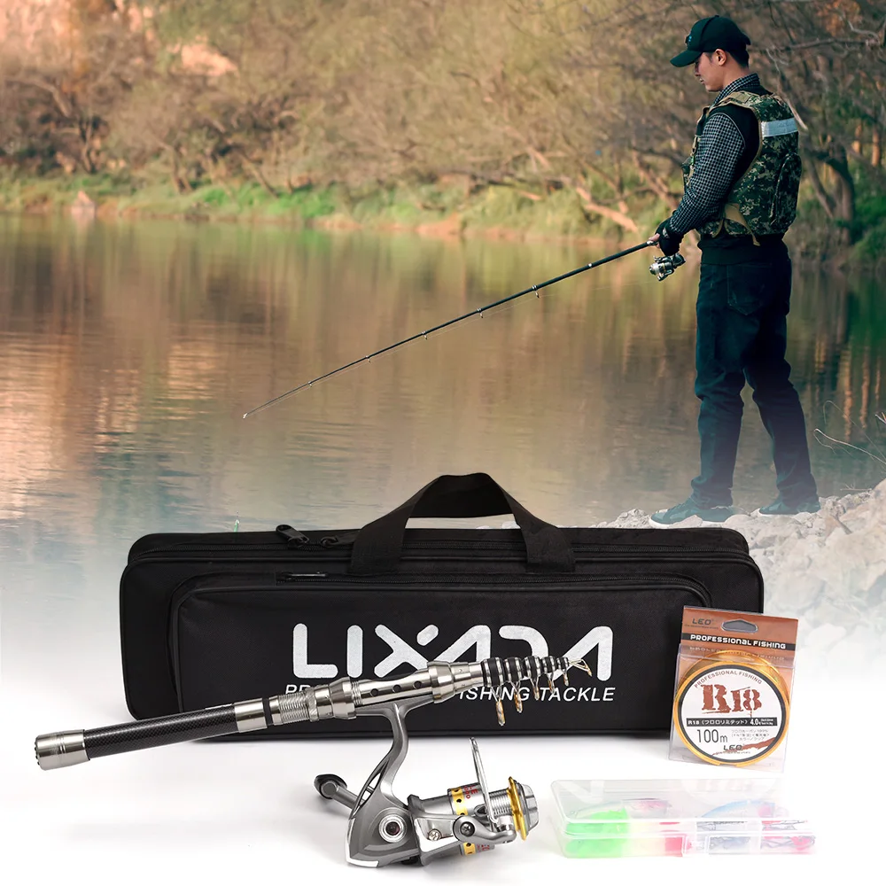 Lixada-Telescopic-Fishing-Rod-Combo-and-Reel-Full-Kit-Spinning-Fishing ...