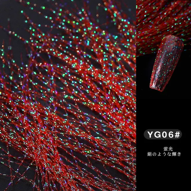 Fluorescent Silk Magic Nail Color Line Manicure Decoration Flash 新商品