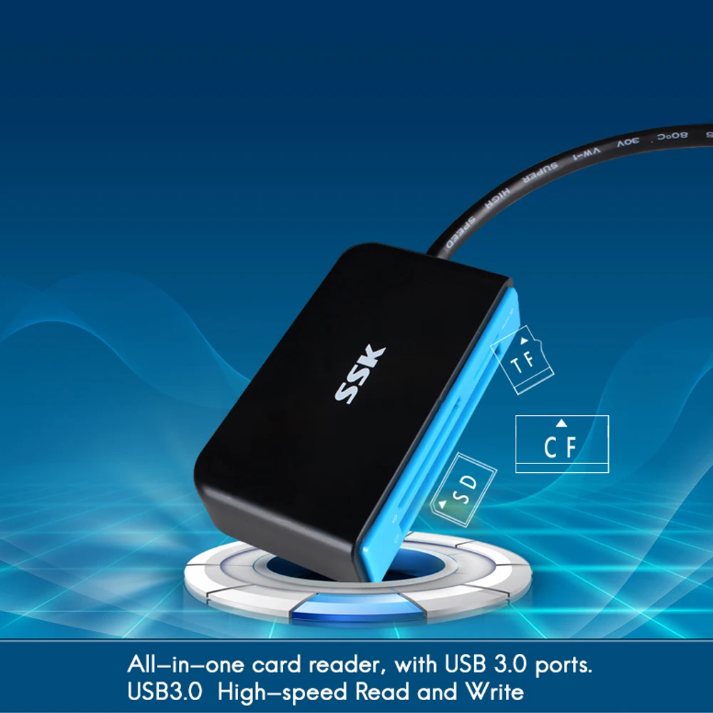 ph&co | PC Depot. SSK ALL IN 1 USB3.0 CARD READER SCRM330