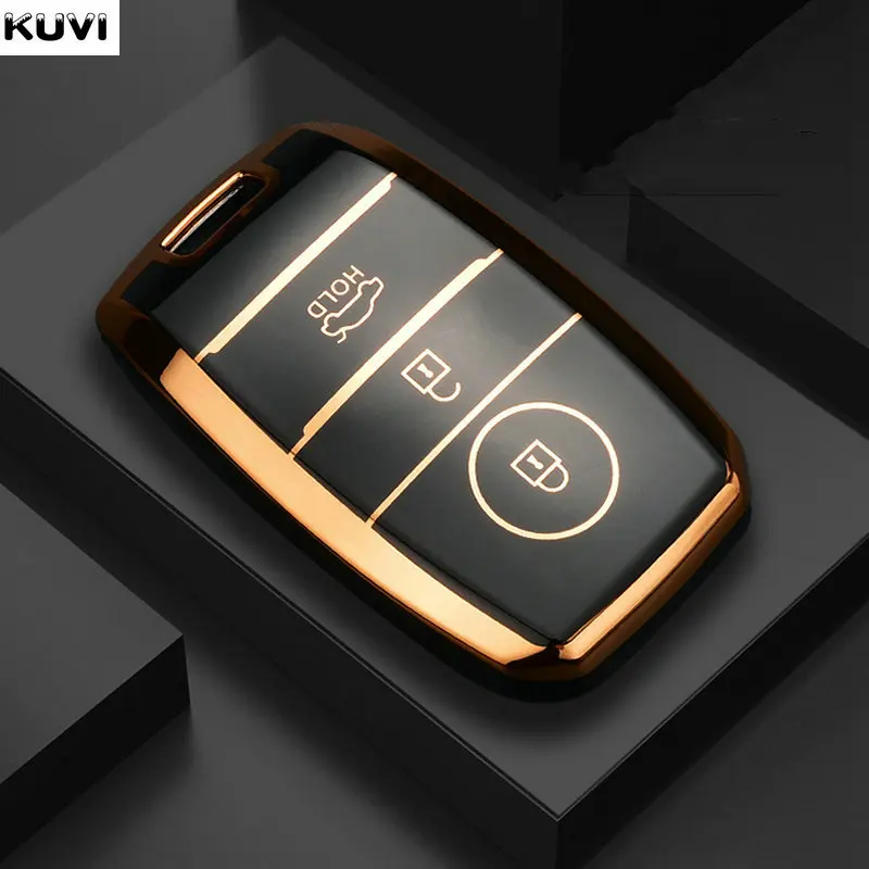 New Tpu Car Remote Key Case Cover Shell For Kia Rio Rio5 Sportage Ceed ...
