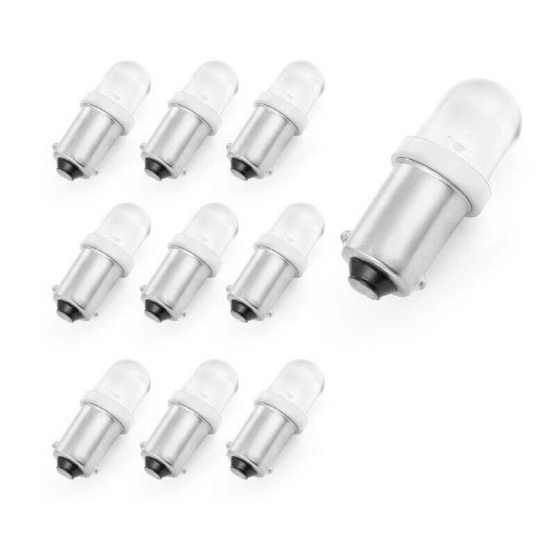 For 20pcs ba9s 1895 H6W 53 57 bayonet LED bulb white 12V map light ...