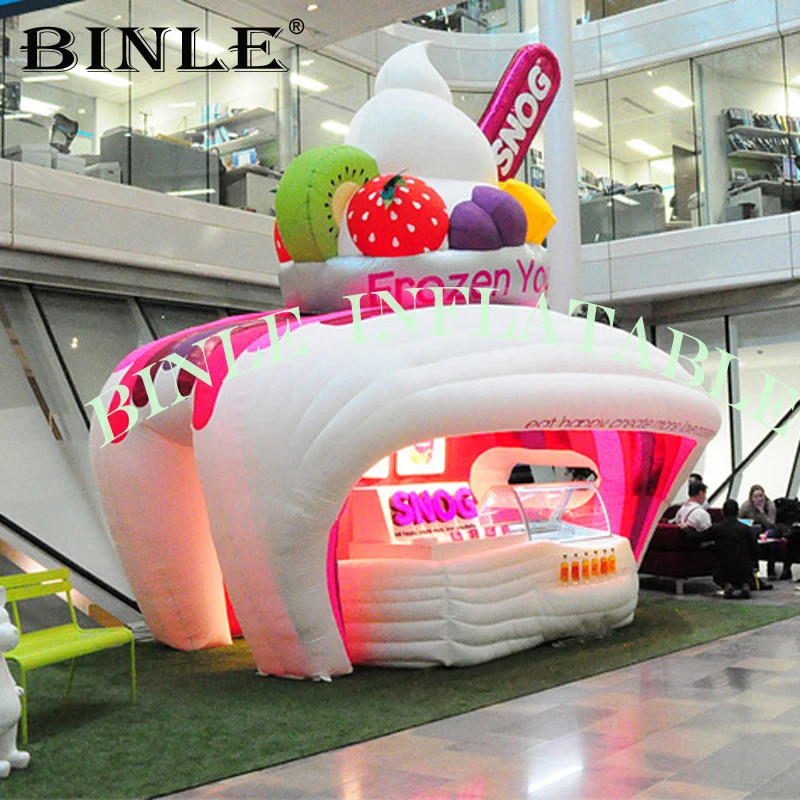 Custom Portable Fast Food And Drink Inflatable Ice Cream Stand Stall ...