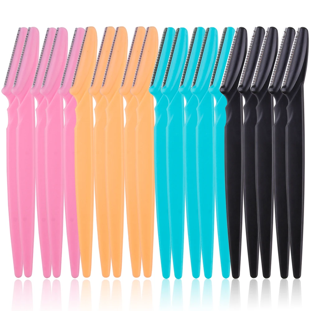 20/40/80pcs Eye Brow Safe Face Blades Shaping Knife Eyebrow Trimmer ...
