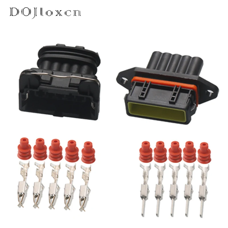 1-5-10-20-50-Sets-5-Pin-Tyco-Electric-Housing-Male-Female-Plug-Junior ...