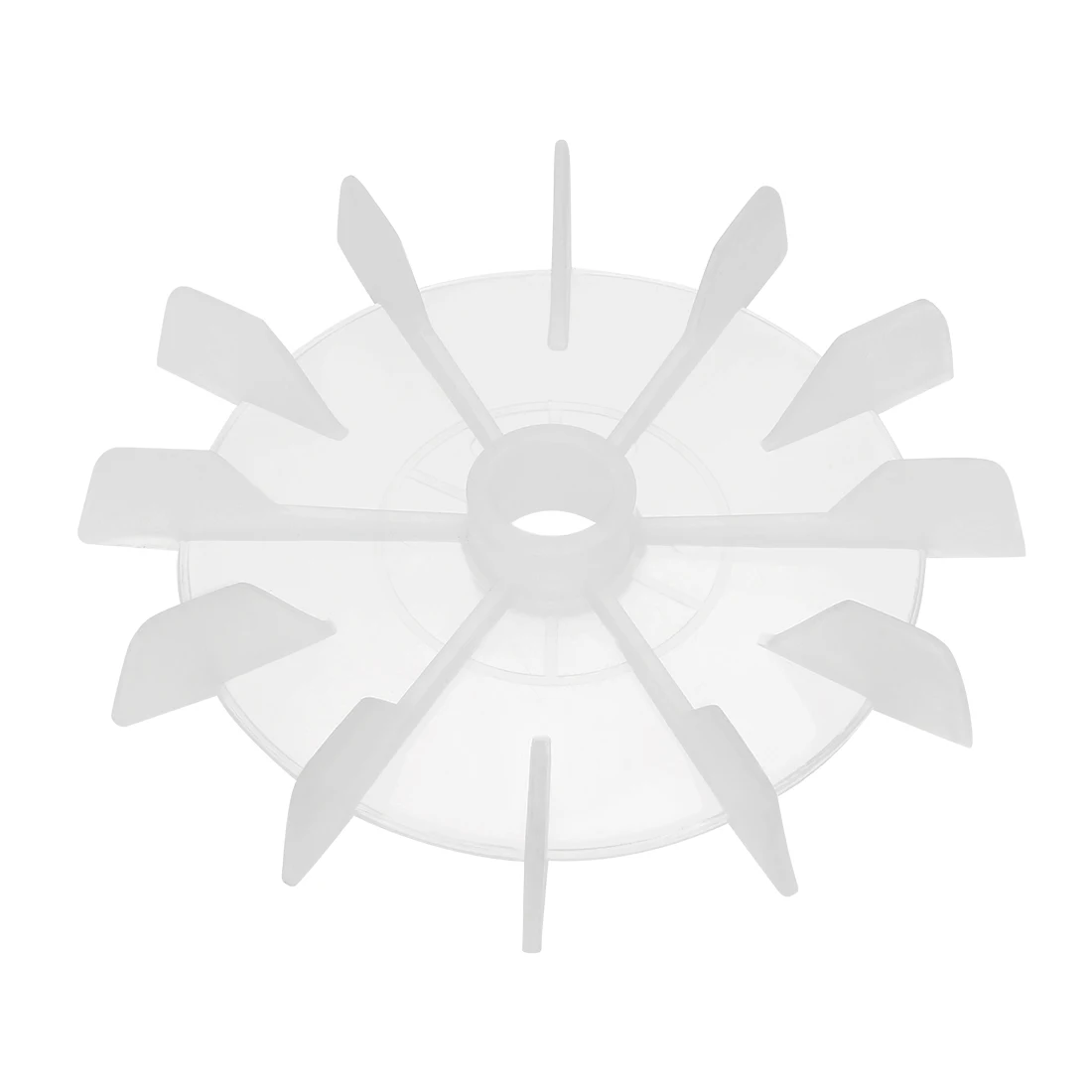 120x15mm Motor Fan Blade with 12 Vanes Round Shape Bore White ...