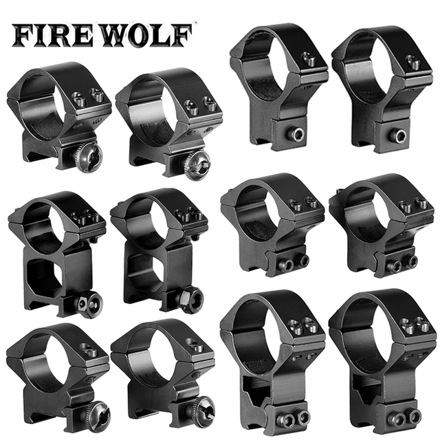 FIRE WOLF 30mm Tactical L Offset Cantilever Scope Mount Ring Aluminum ...